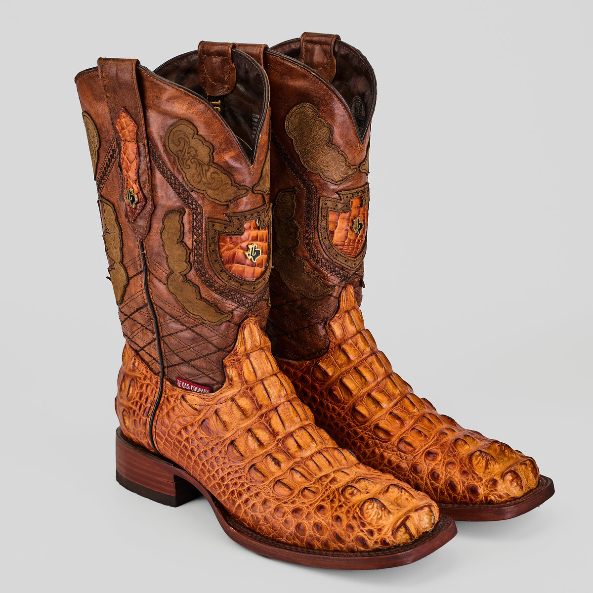 Exotic American Alligator Head - Cogñac - Square Toe | Texas Country ...