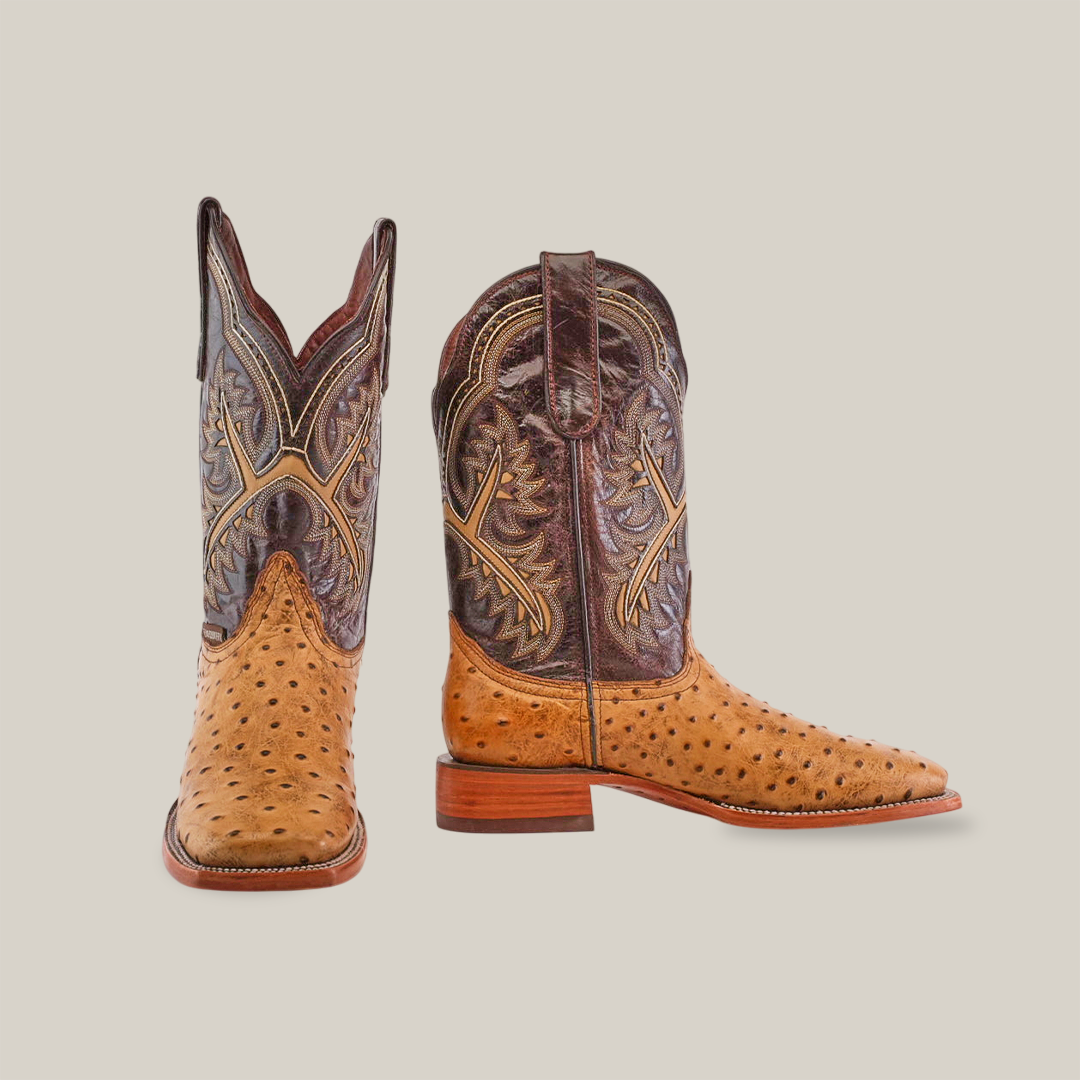 Karoo Ostrich Print Orix - Square Toe | Texas Country | Apparel ...