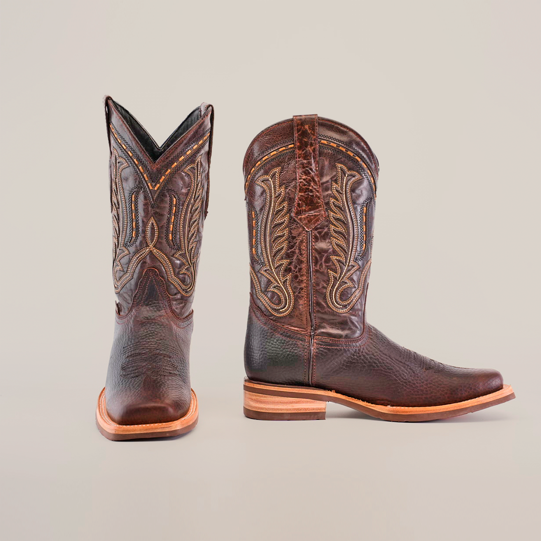 Cheyenne Chocolate - Slip Resistant Sole Rodeo Toe | Texas Country ...