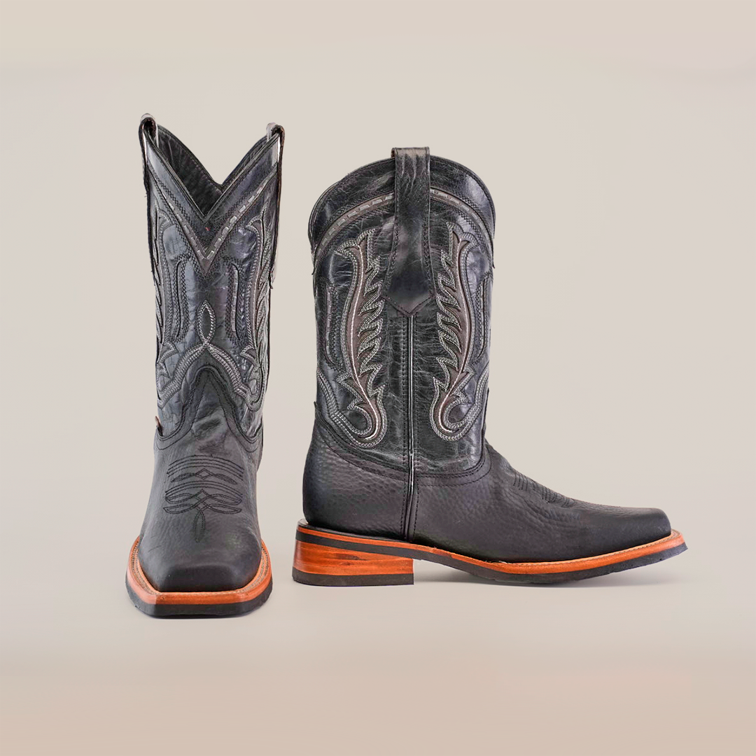 Cheyenne Black - Slip Resistant Sole - Rodeo Toe | Texas Country ...